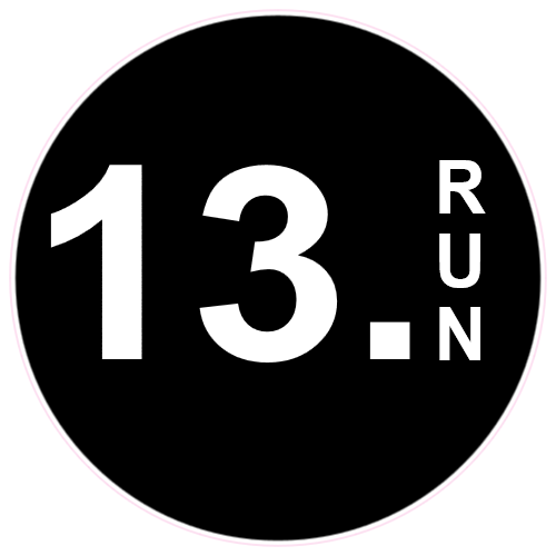 13 Run Half Marathon Sticker - U.S. Custom Stickers