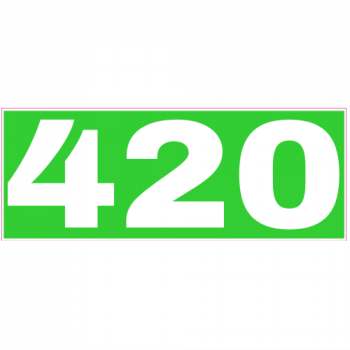 Custom 420 Green Decal - Sticker Printing