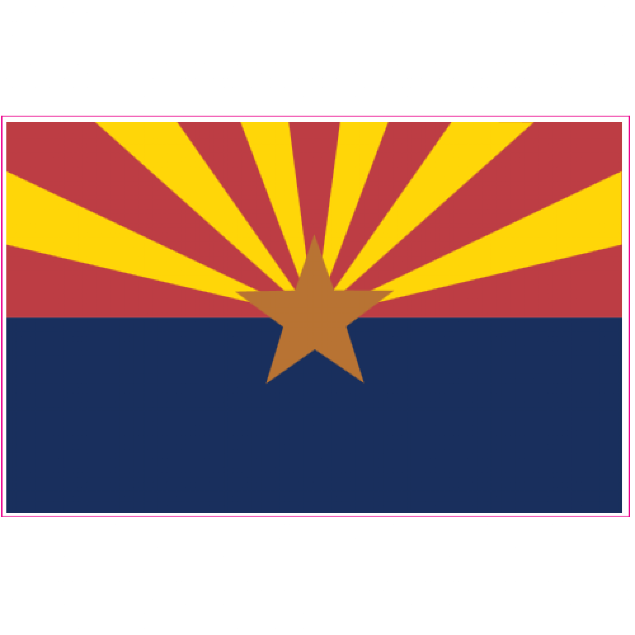 Arizona State Flag Decal - U.S. Custom Stickers
