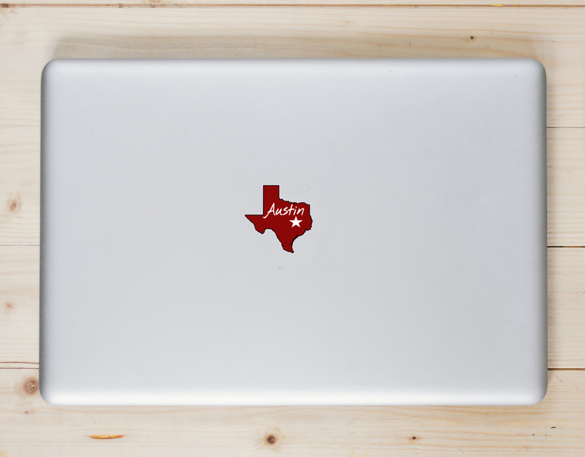 Austin Texas State Shaped Sticker - U.S. Custom Stickers