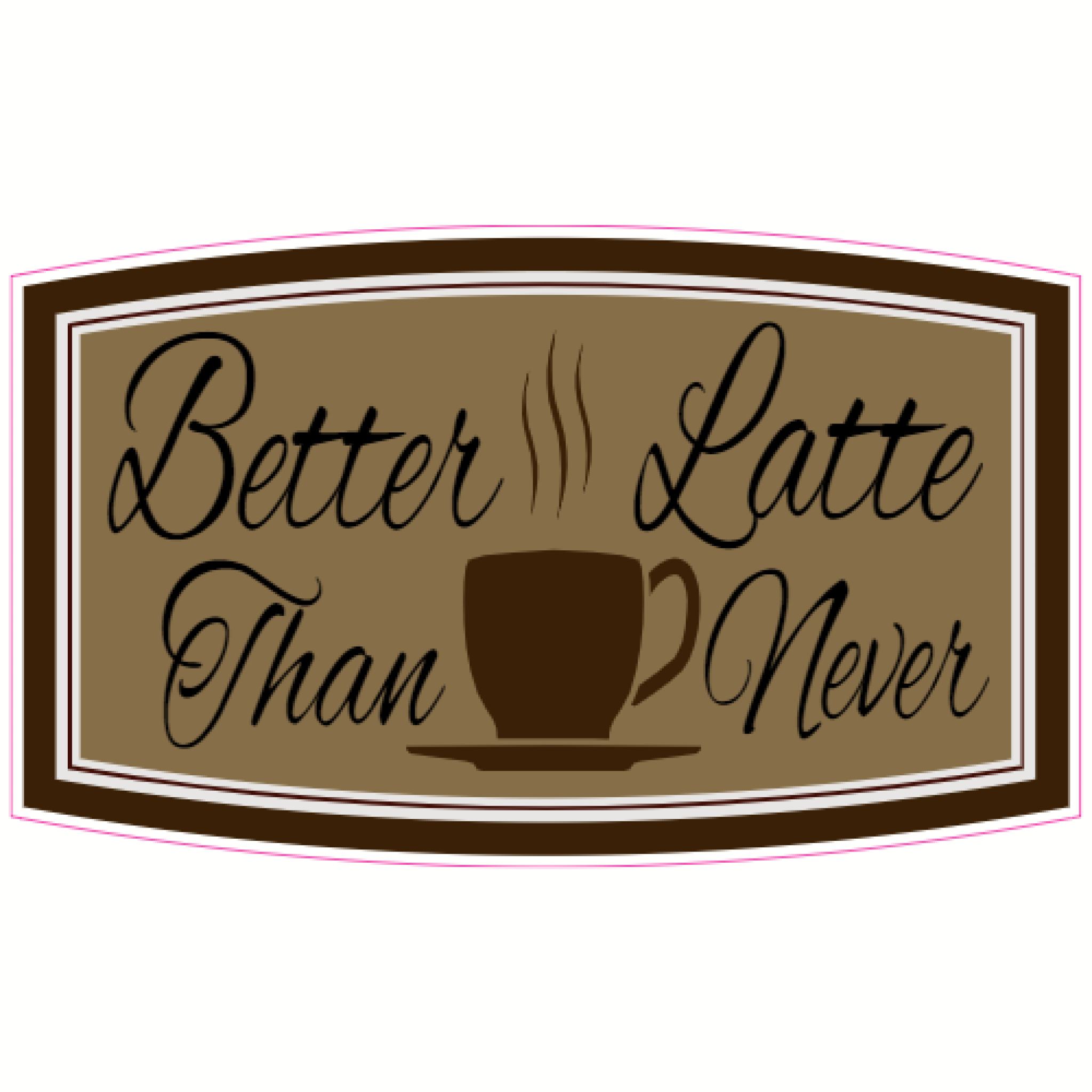 Coffee Bean Cup Sticker U S Custom Stickers
