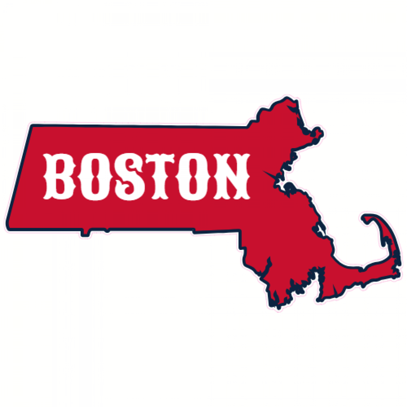 Masshole Massachusetts State Oval Sticker - U.S. Custom Stickers