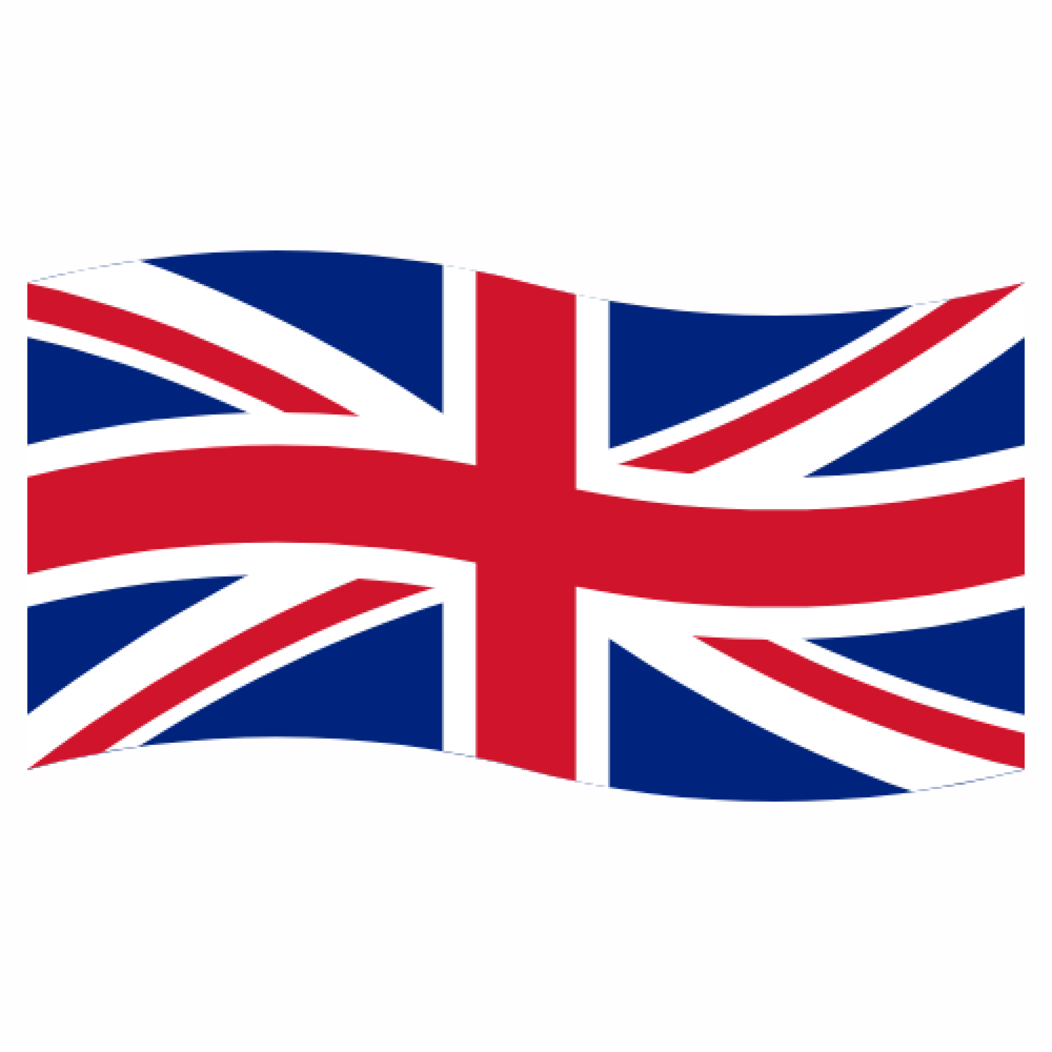 British Union Jack Wavy Flag Sticker - U.S. Custom Stickers