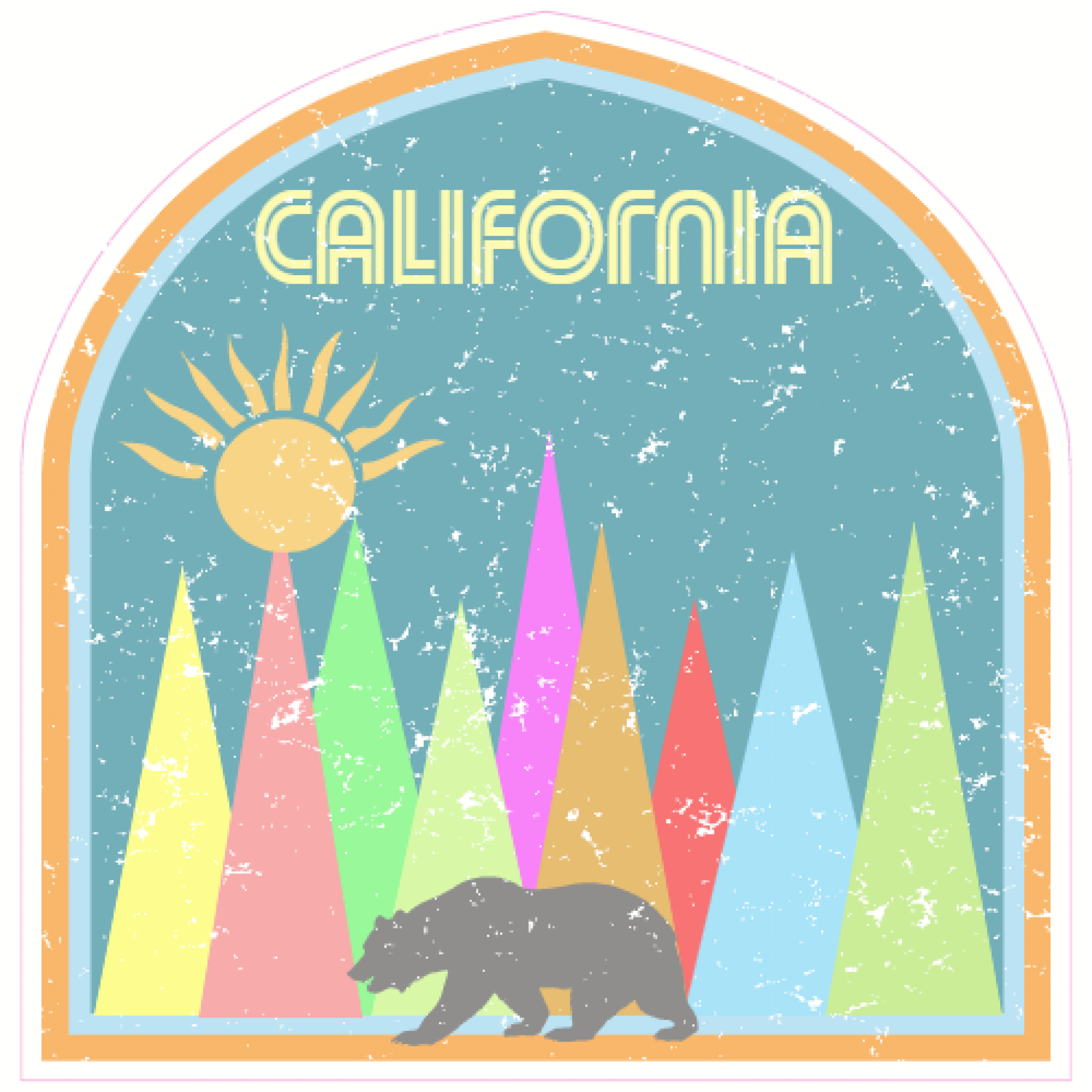 California Flag Sticker - U.S. Custom Stickers