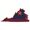 Charlottesville Virginia State Shaped Sticker - U.S. Custom Stickers