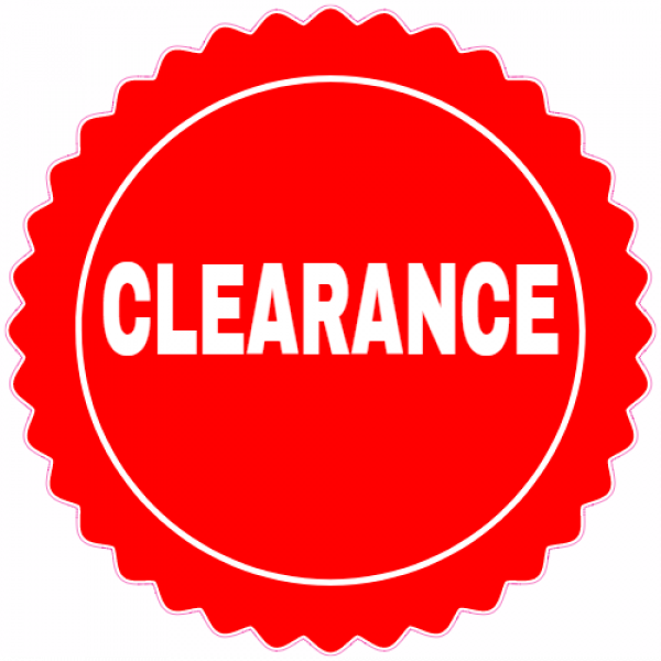 Clearance Retail Sticker - U.S. Custom Stickers