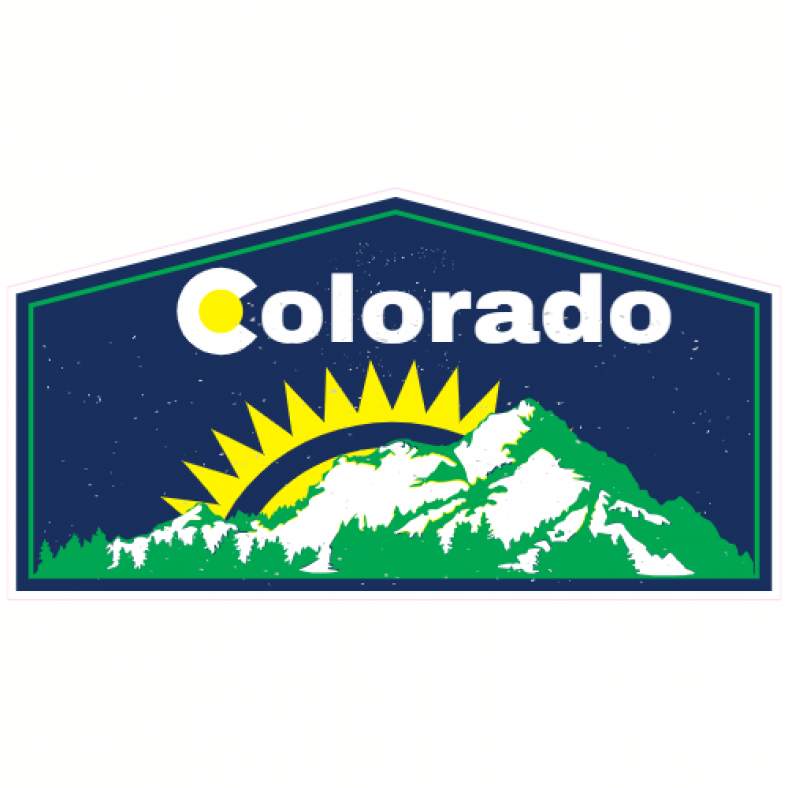 Boulder Colorado Vintage Sticker - U.S. Custom Stickers