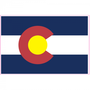 Colorado Logo Circle Decal - U.S. Custom Stickers