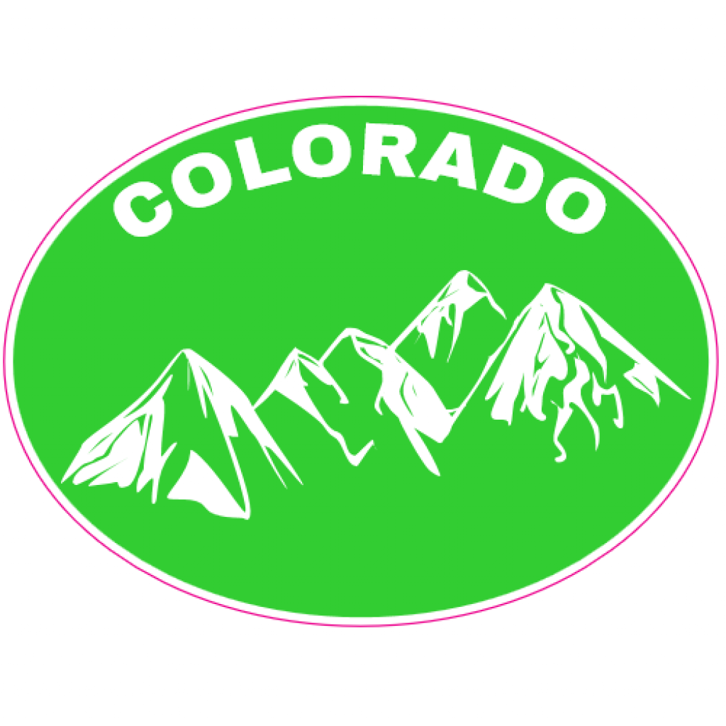 Pikes Peak Mountain Elevation Sticker - U.S. Custom Stickers