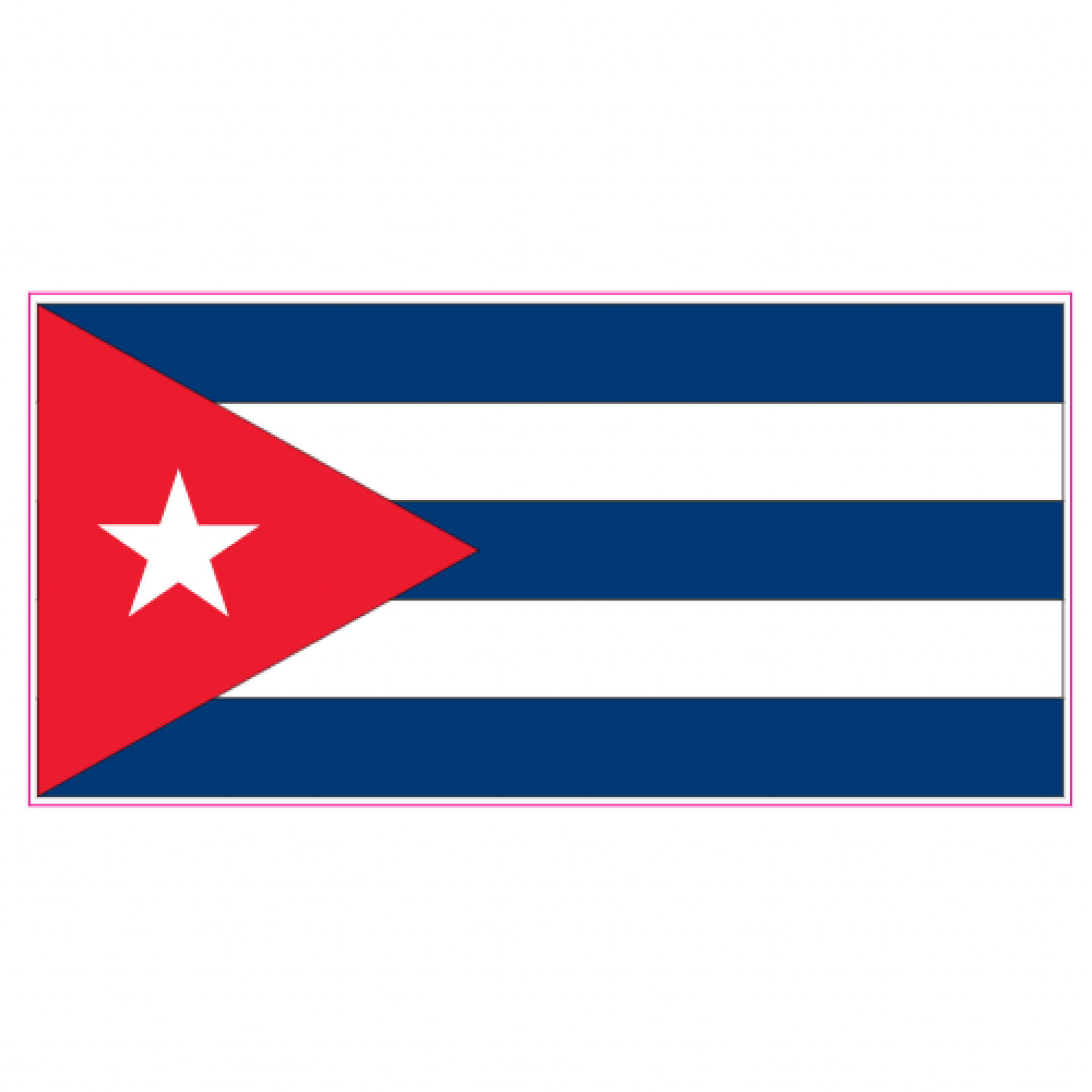 Cuba Flag Sticker - U.S. Custom Stickers