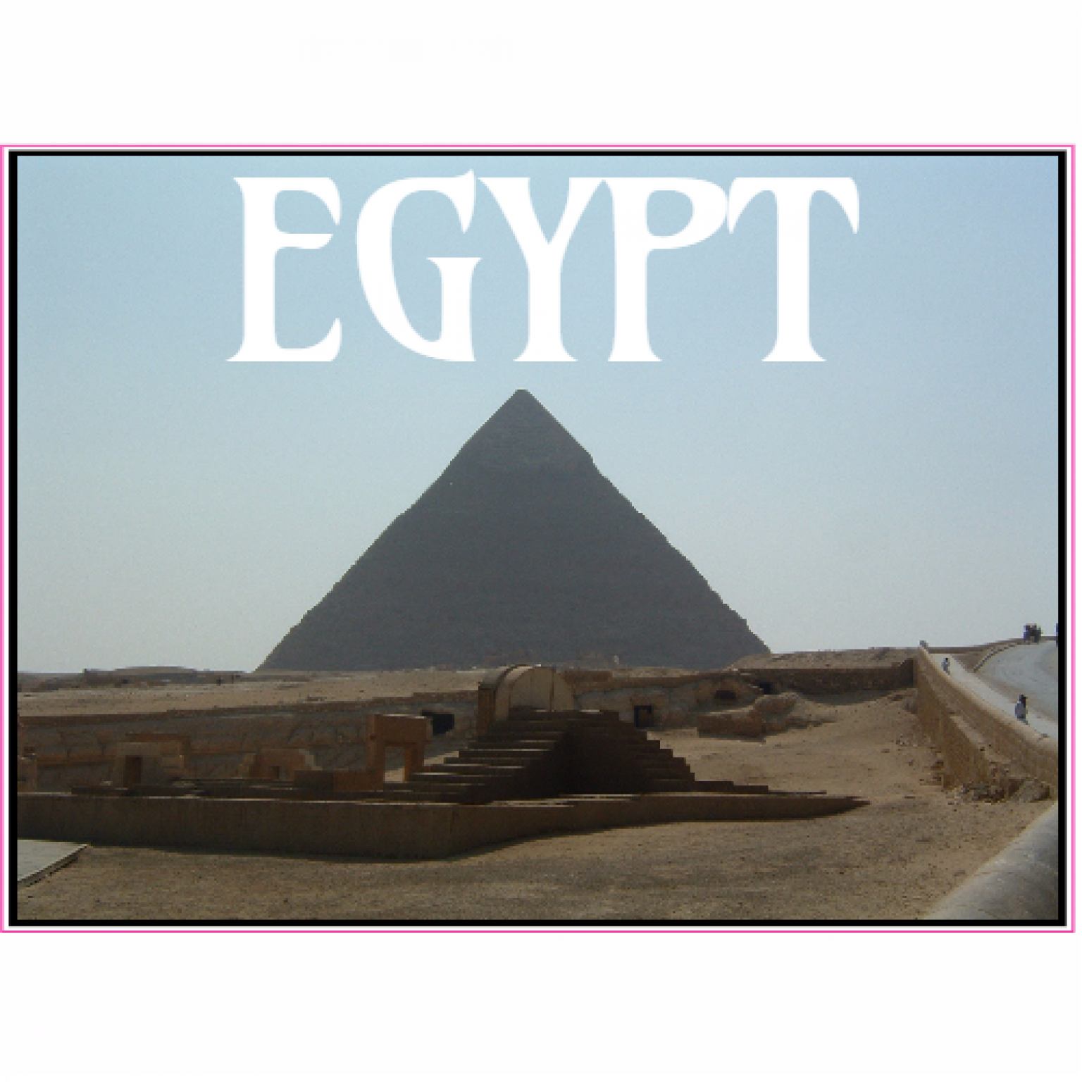 Egypt Pyramid Of Giza Square Sticker - U.S. Custom Stickers