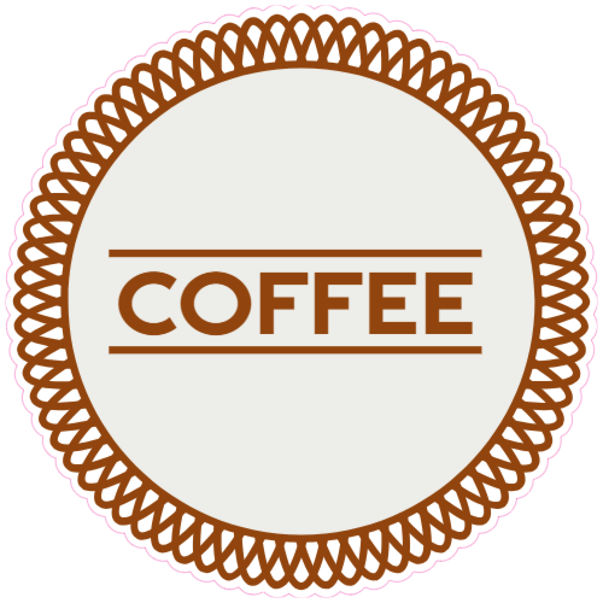 Coffee Bean Cup Sticker - U.S. Custom Stickers