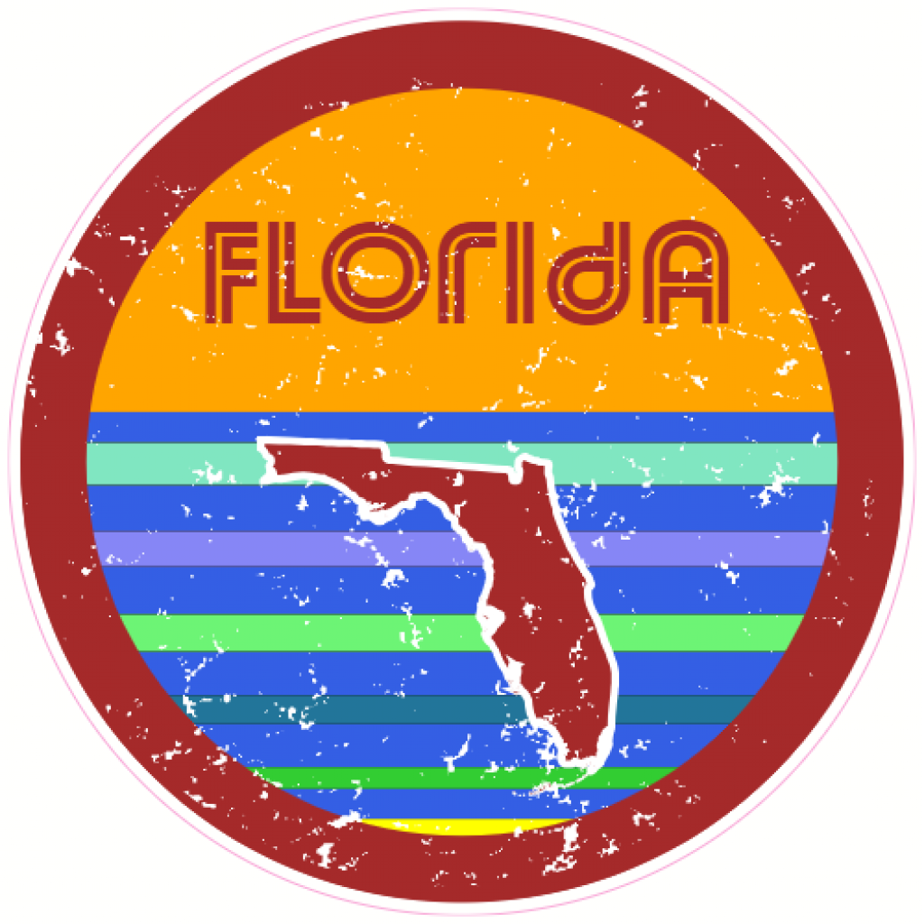 Naples FL Paradise Coast Sticker - Florida Stickers - U.S. Custom Stickers