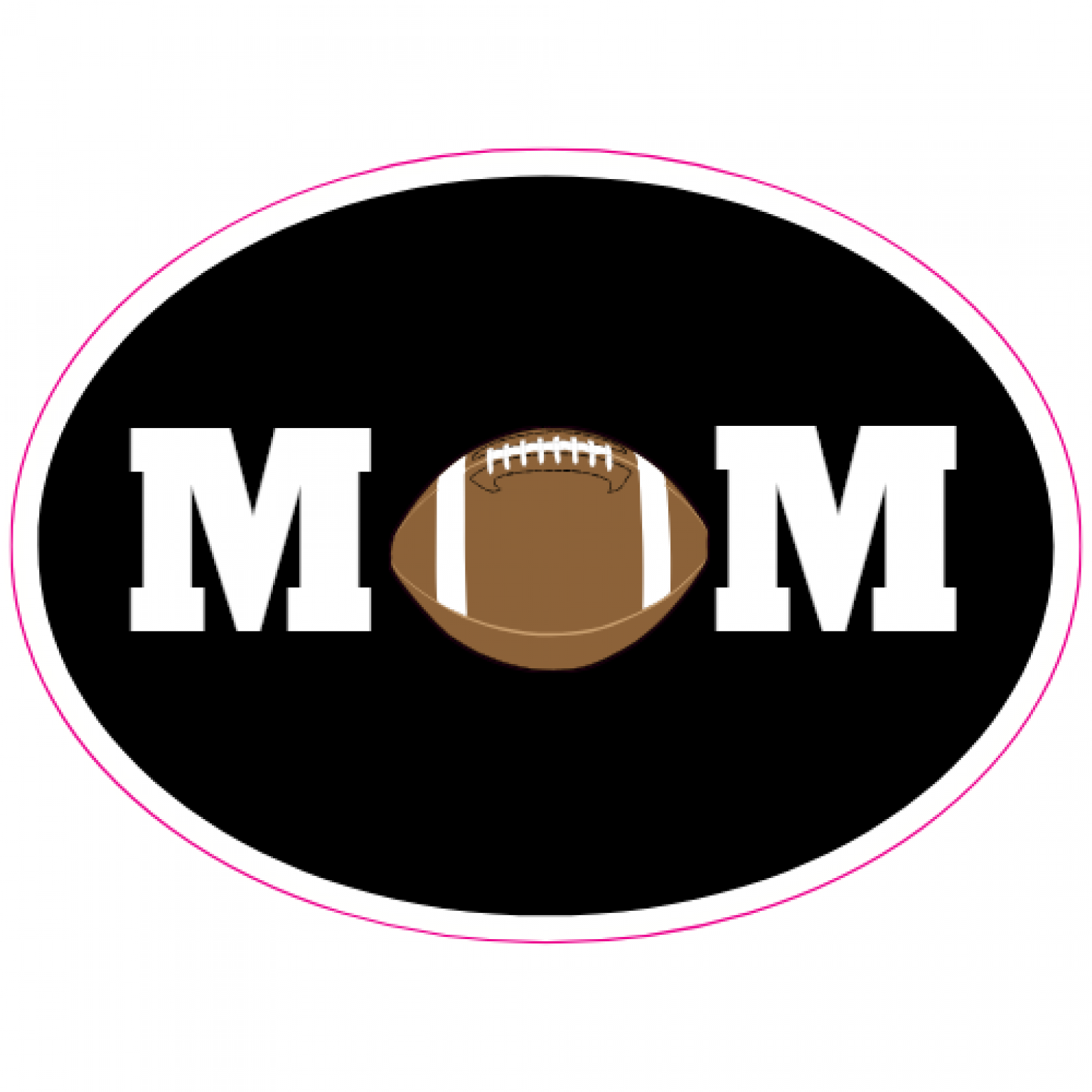 Football Mom Sticker - U.S. Custom Stickers