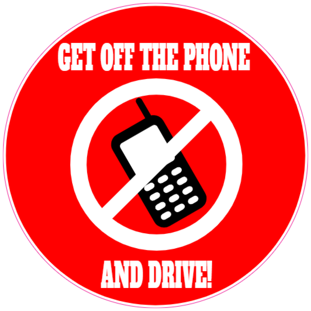 Get Off The Phone And Drive Sticker - U.S. Custom Stickers