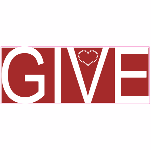 Give Love Bumper Sticker - U.S. Custom Stickers