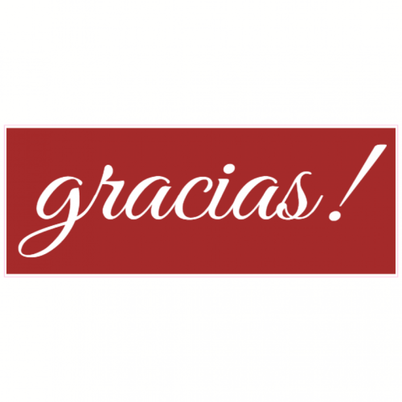 Custom Gracias Spanish Thank You Decal - Sticker Printing