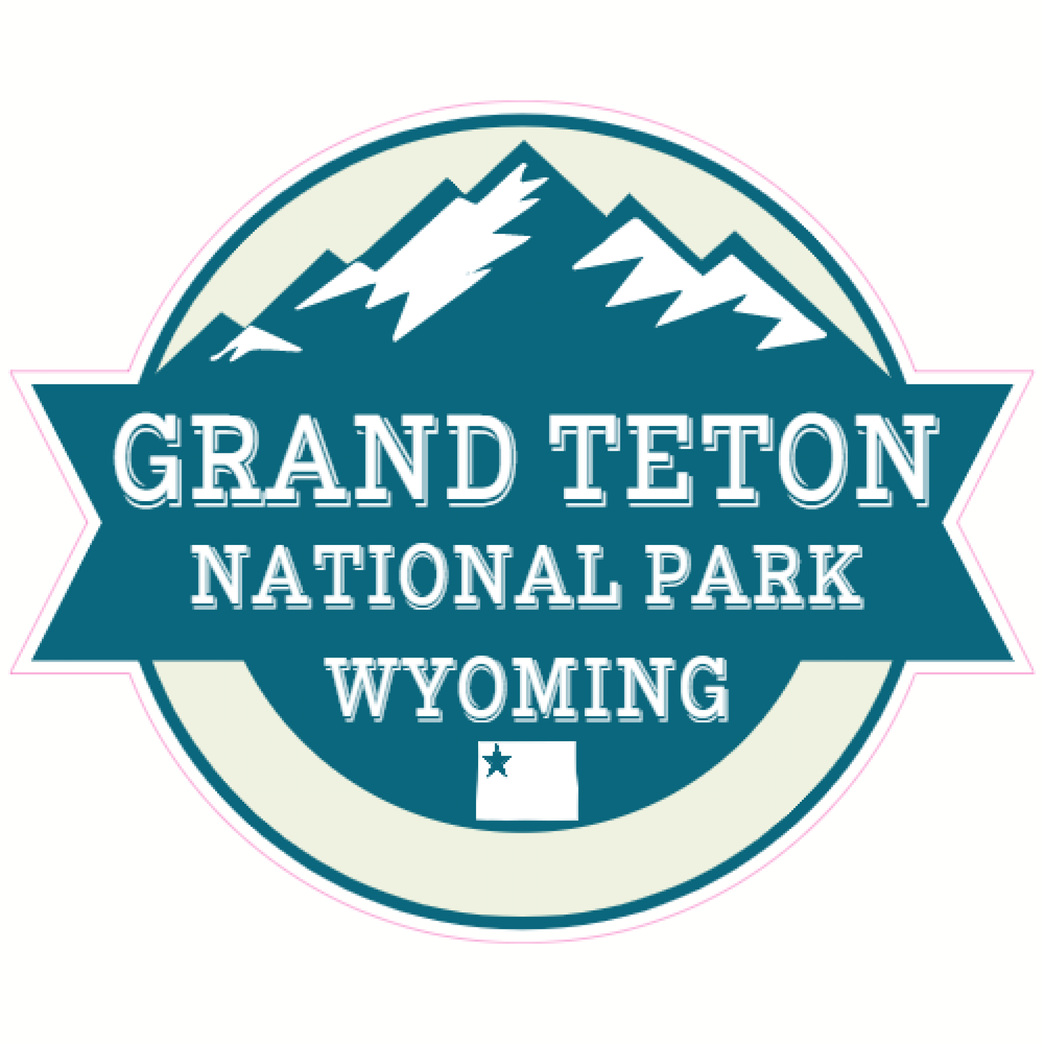Grand Teton National Park Wyoming Sticker - U.S. Custom Stickers