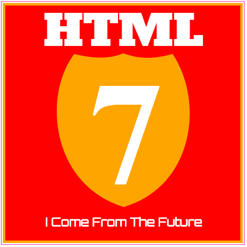 HTML 7 Future Sticker - U.S. Custom Stickers