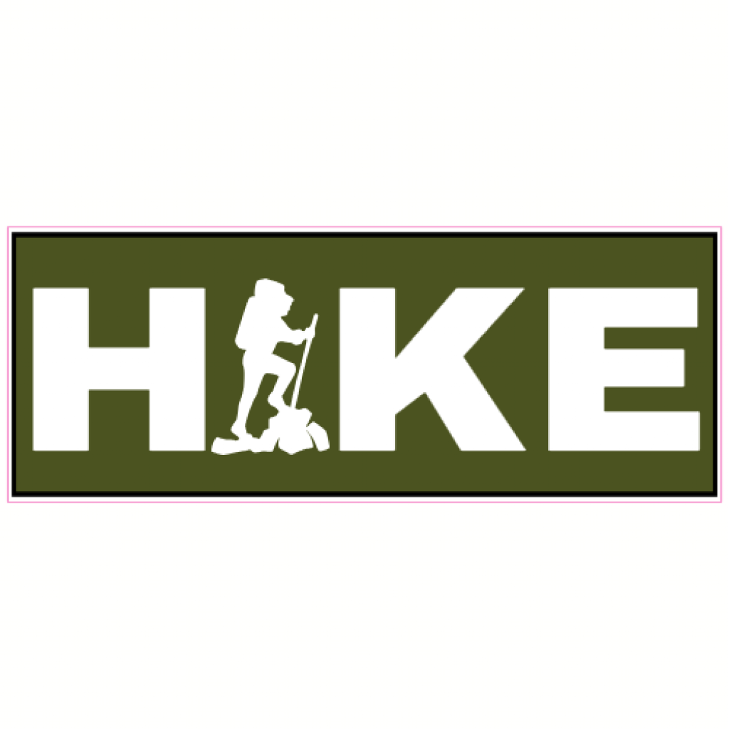 Hike Hiking Sticker - U.S. Custom Stickers