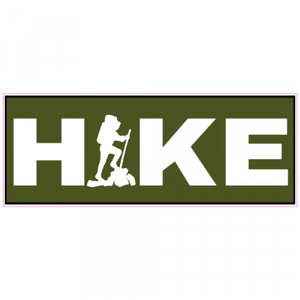 Hike Hiking Sticker - U.S. Custom Stickers