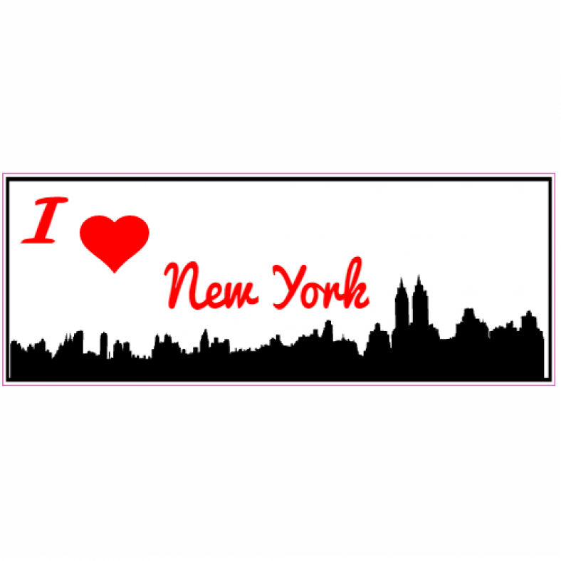 I Love New York Statue of Liberty Sticker - U.S. Custom Stickers