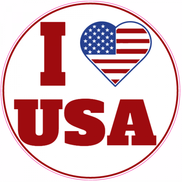 One Nation American Flag Sticker - U.S. Custom Stickers