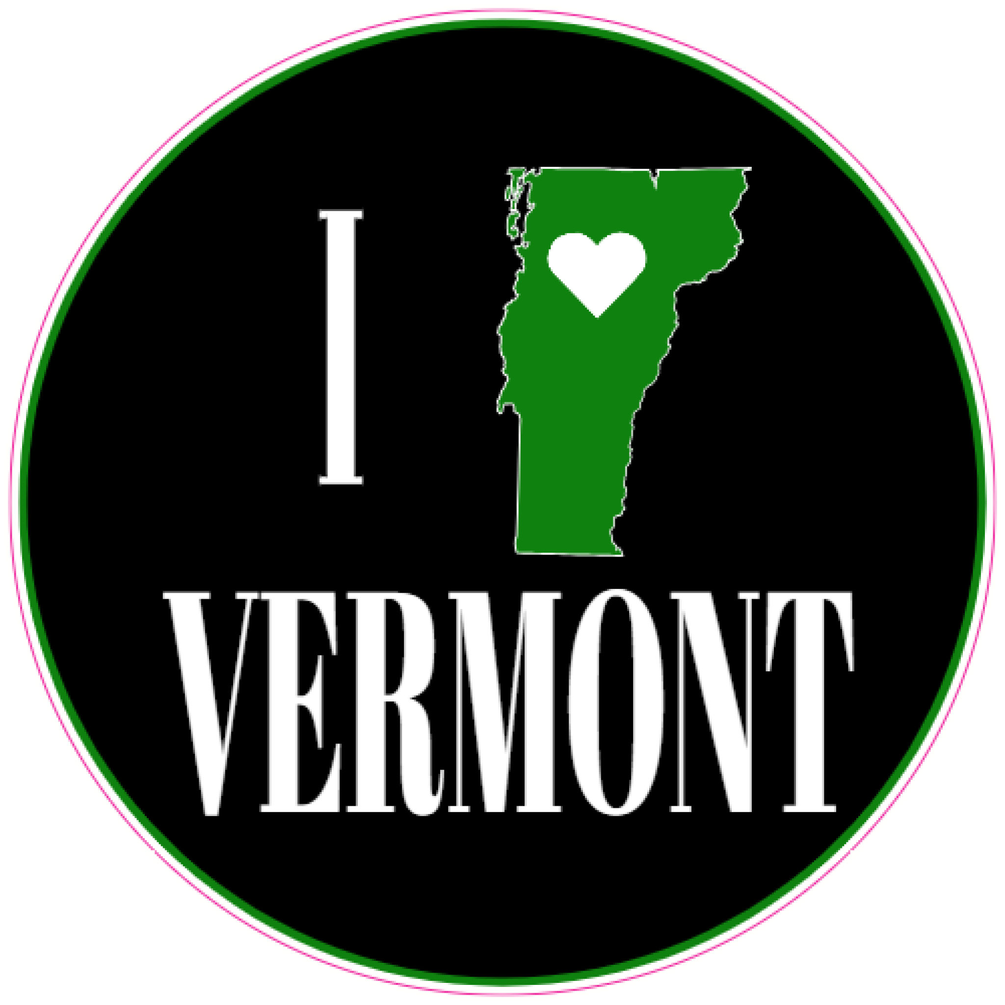 Vermont Green Mountain State Sticker - U.S. Custom Stickers