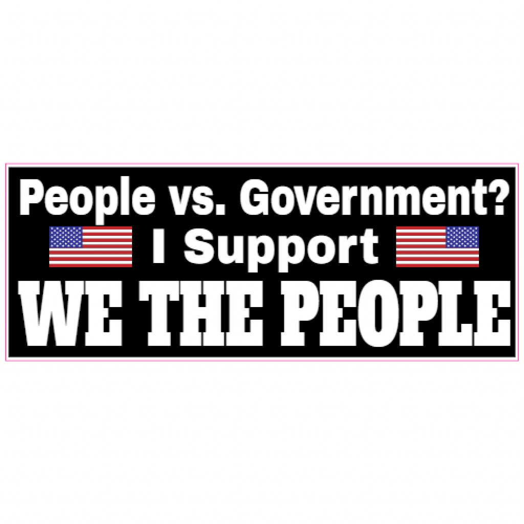 I Support We The People Sticker - U.S. Custom Stickers