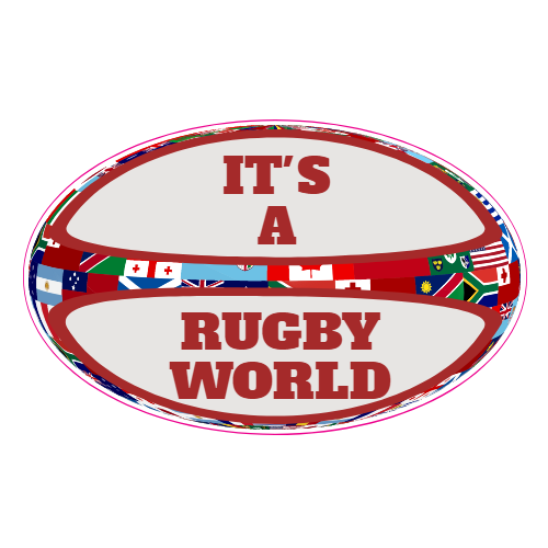 It Is A Rugby World Rugby Ball Sticker - U.S. Custom Stickers