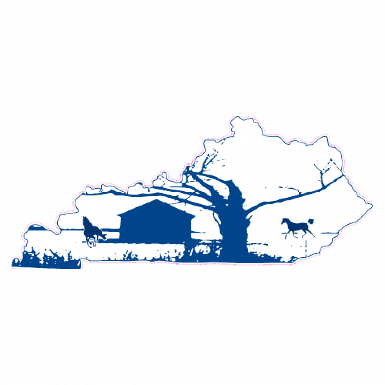 Kentucky Horse And Barn State Sticker - U.S. Custom Stickers