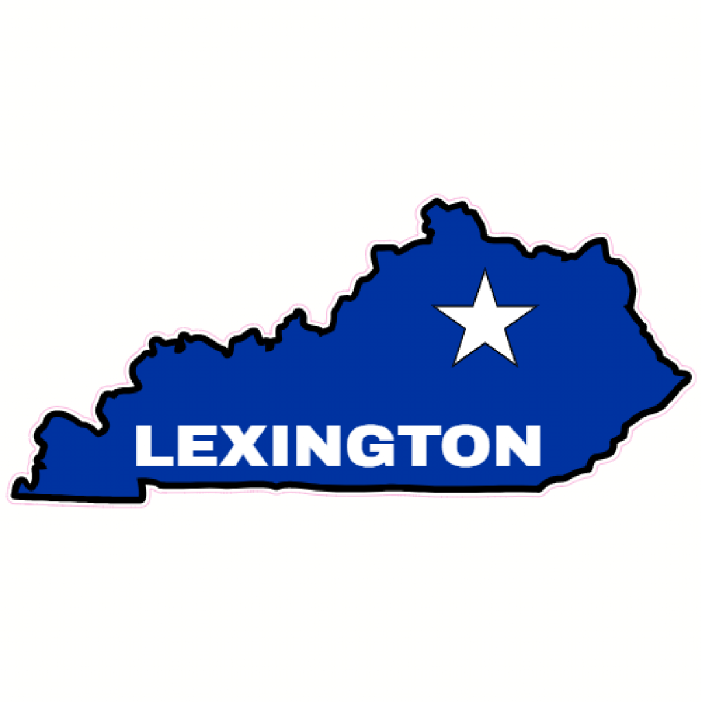 Lexington Kentucky Oval Decal - U.S. Custom Stickers