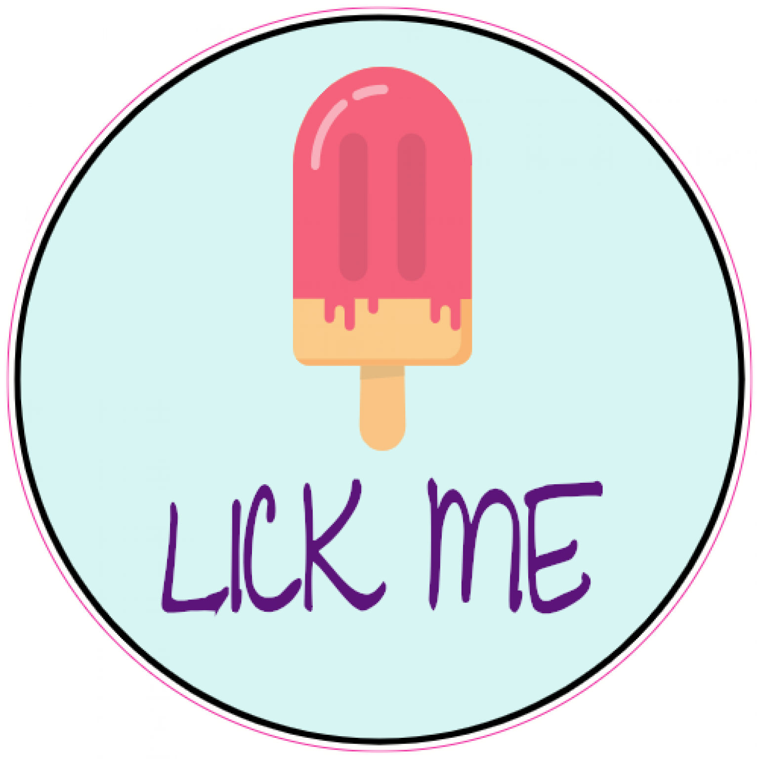 Lick Me Popsicle Sticker - U.S. Custom Stickers