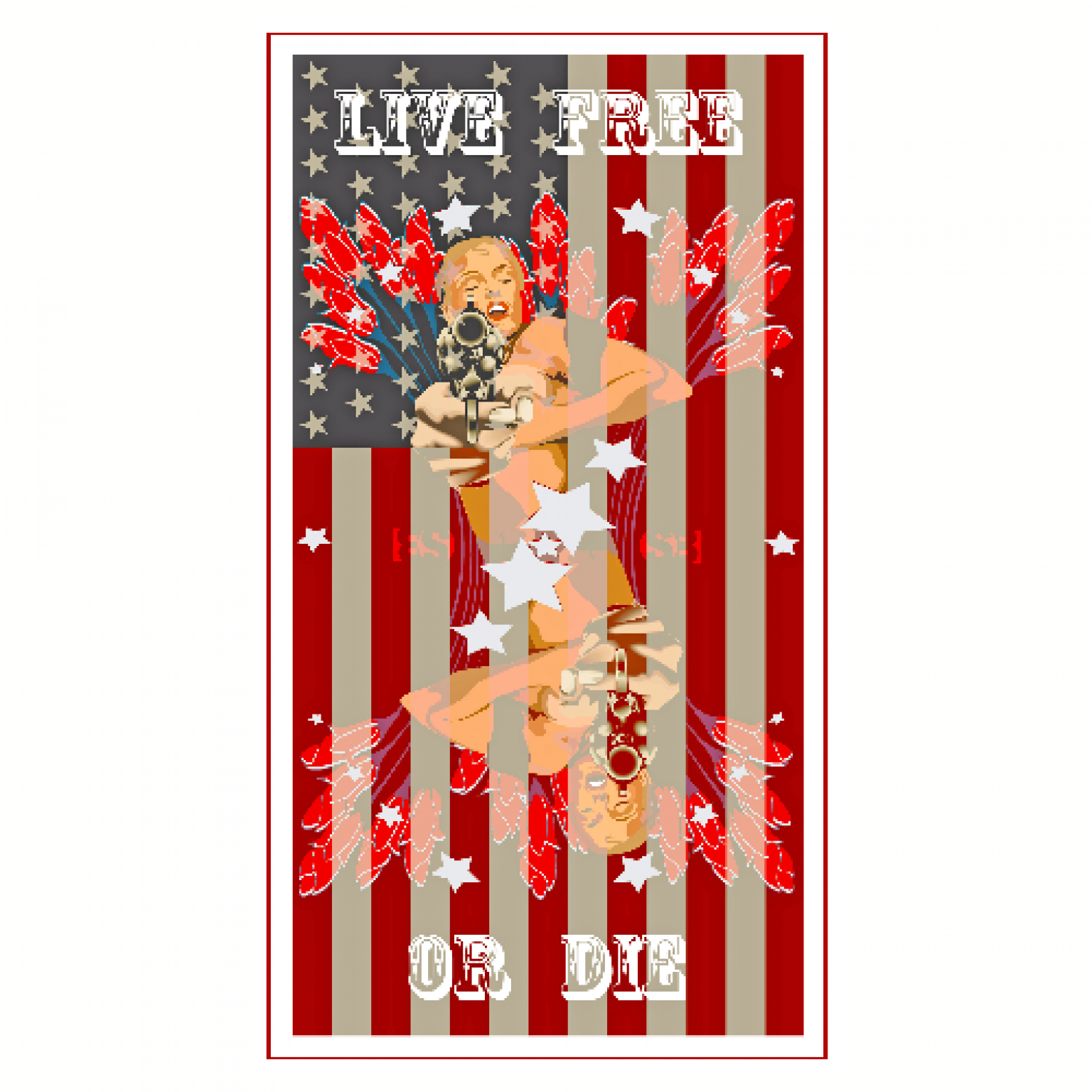 Live Free or Die Sticker - U.S. Custom Stickers