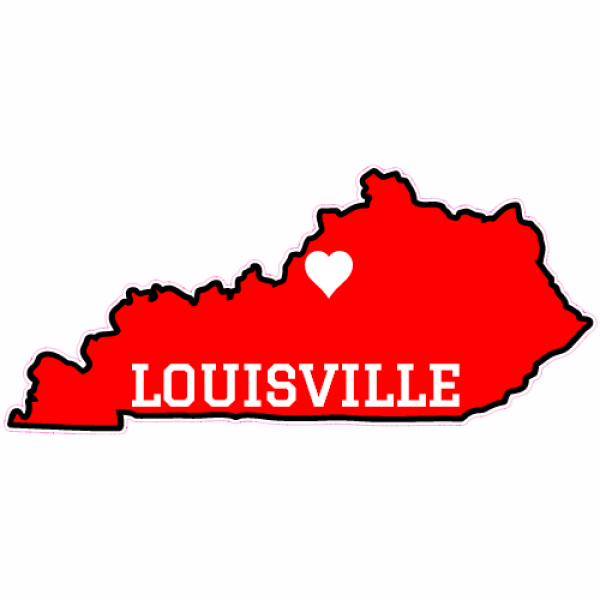 Louisville Commonwealth Of Kentucky Sticker - U.S. Custom Stickers