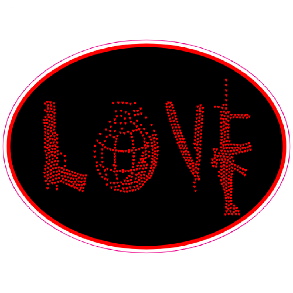 Love Guns Sticker - U.S. Custom Stickers