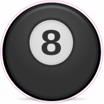 Magic 8 Ball Sticker - U.S. Custom Stickers