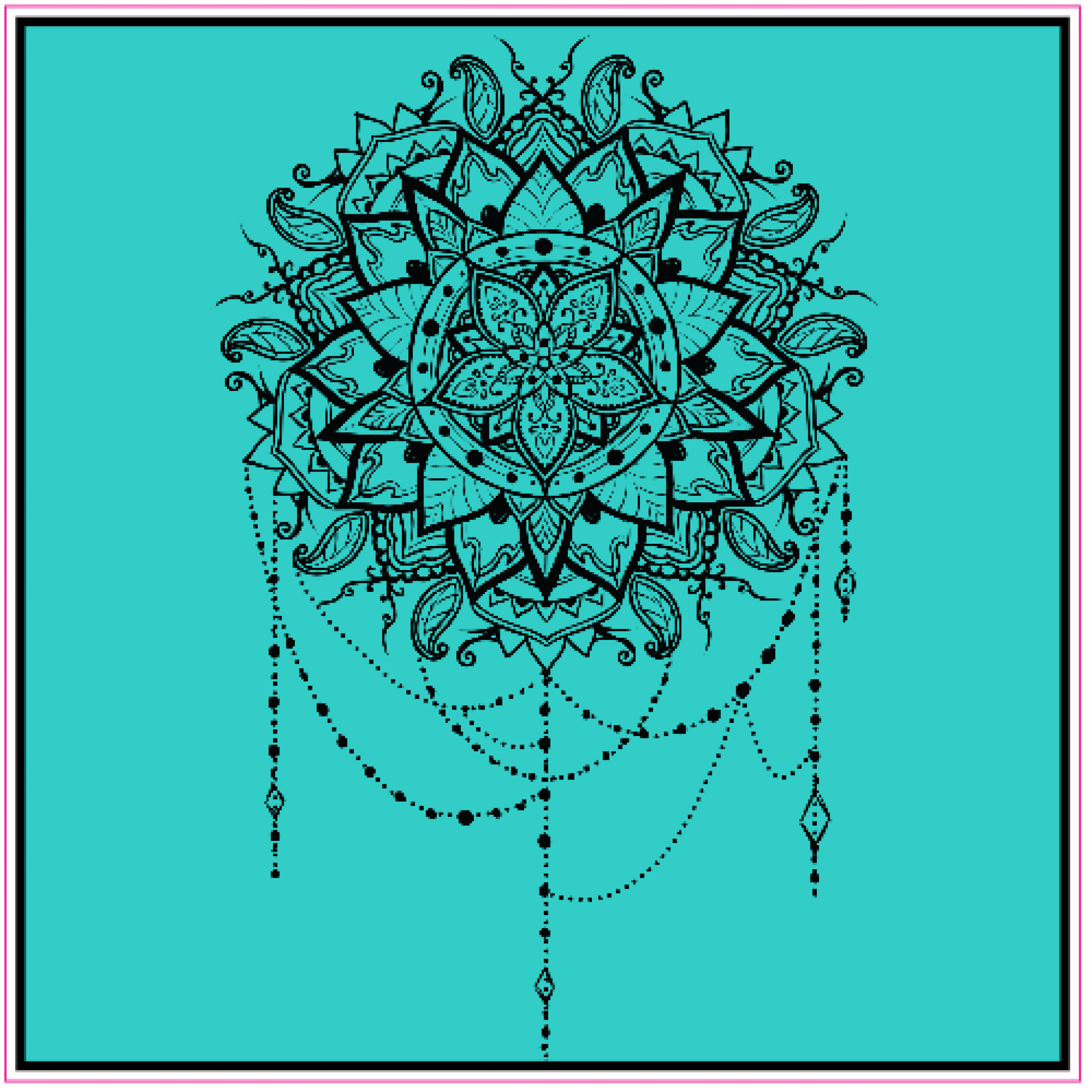 Mandala Flower Sticker - U.S. Custom Stickers