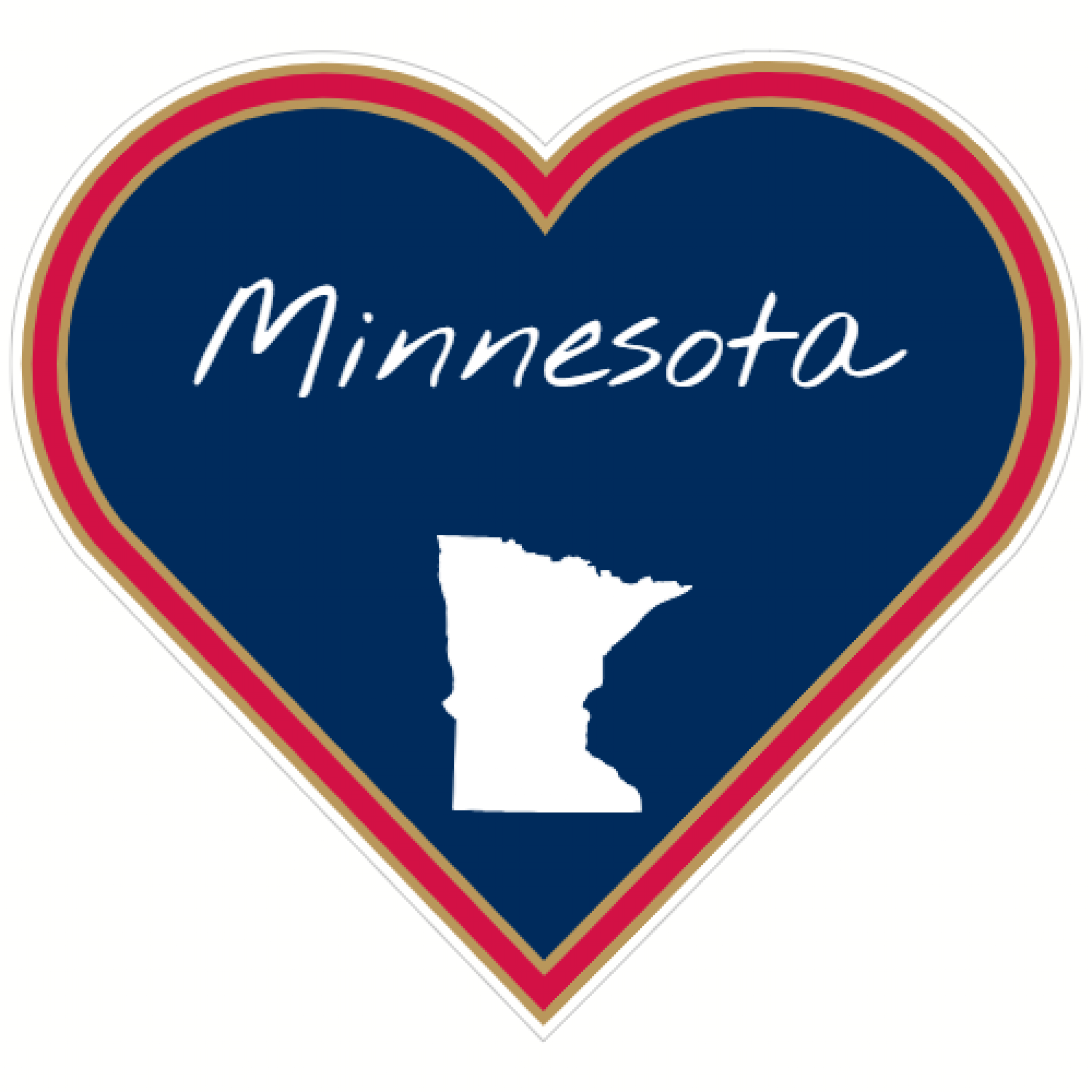 Minneapolis Minnesota State Sticker - U.S. Custom Stickers