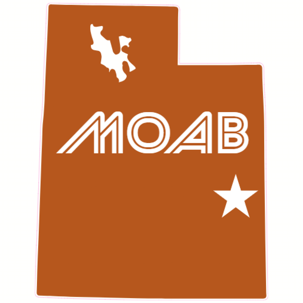 Moab Utah State Shaped Sticker - U.S. Custom Stickers