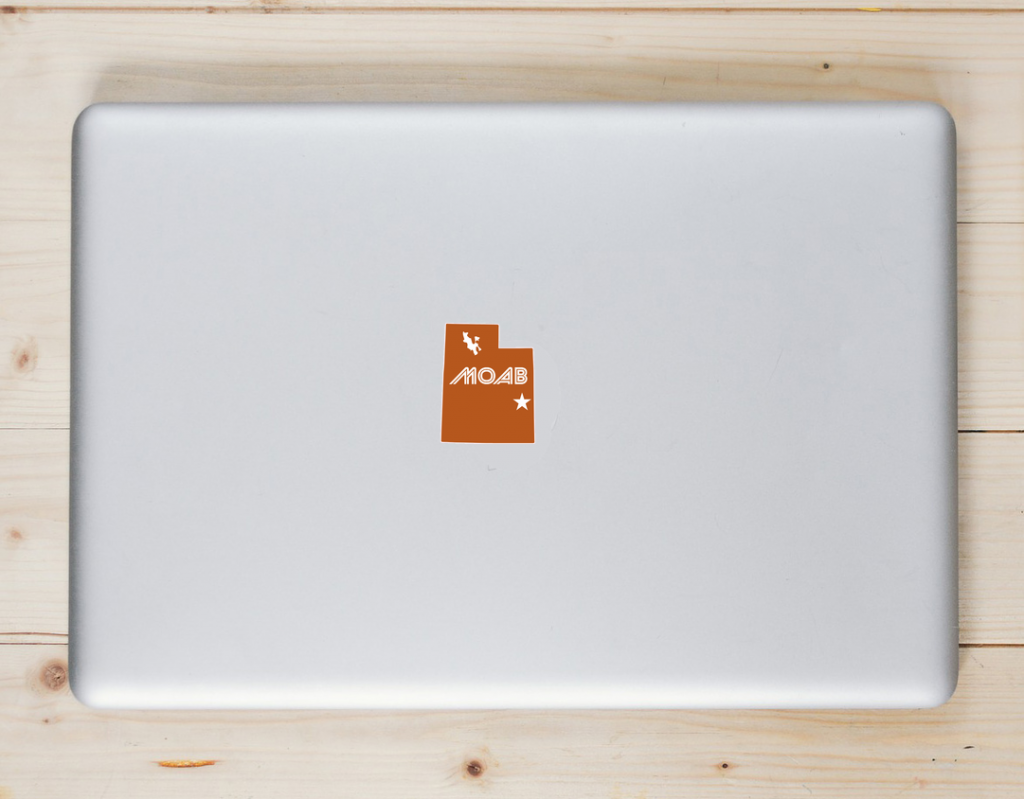 Moab Utah State Shaped Sticker - U.S. Custom Stickers