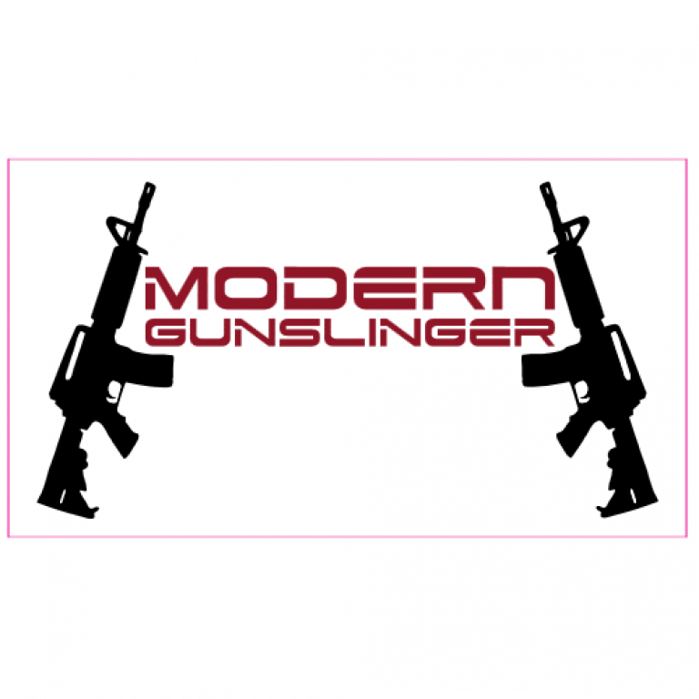 Modern Gunslinger AR-15 Bumper Sticker - U.S. Custom Stickers
