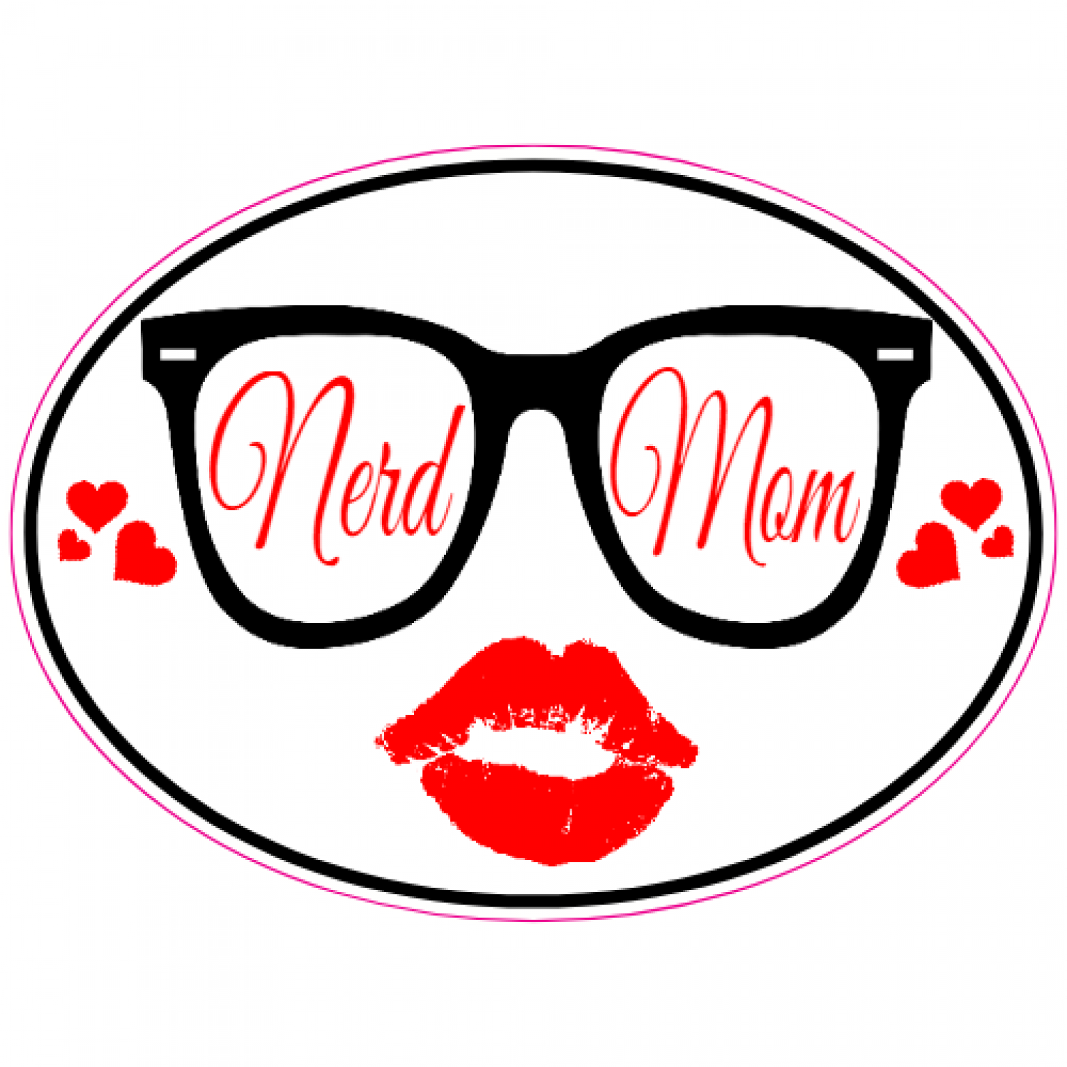 Nerd Mom Sticker - U.S. Custom Stickers
