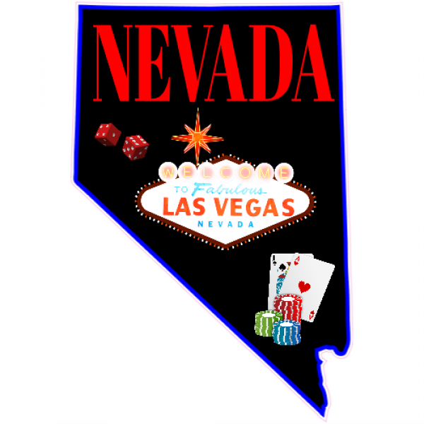 Nevada State Las Vegas Sticker - U.S. Custom Stickers