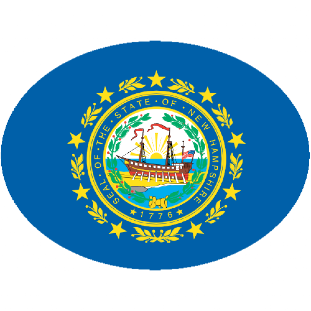 New Hampshire The Granite State Sticker - U.S. Custom Stickers