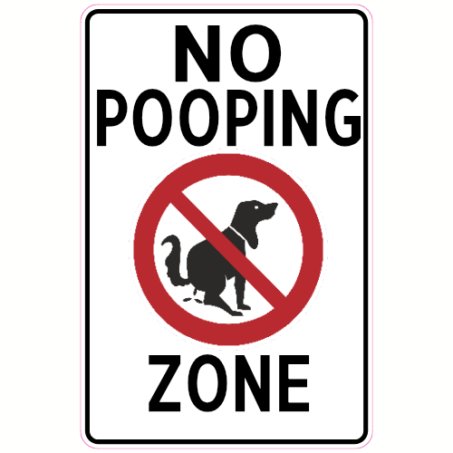 No Dog Pooping Sign Icon Royalty Free Vector Image