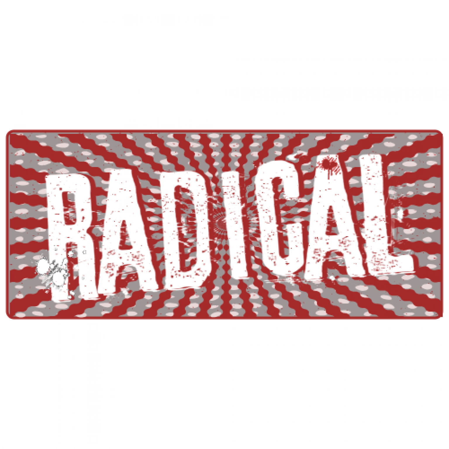 Radical Retro Bumper Sticker - U.S. Custom Stickers