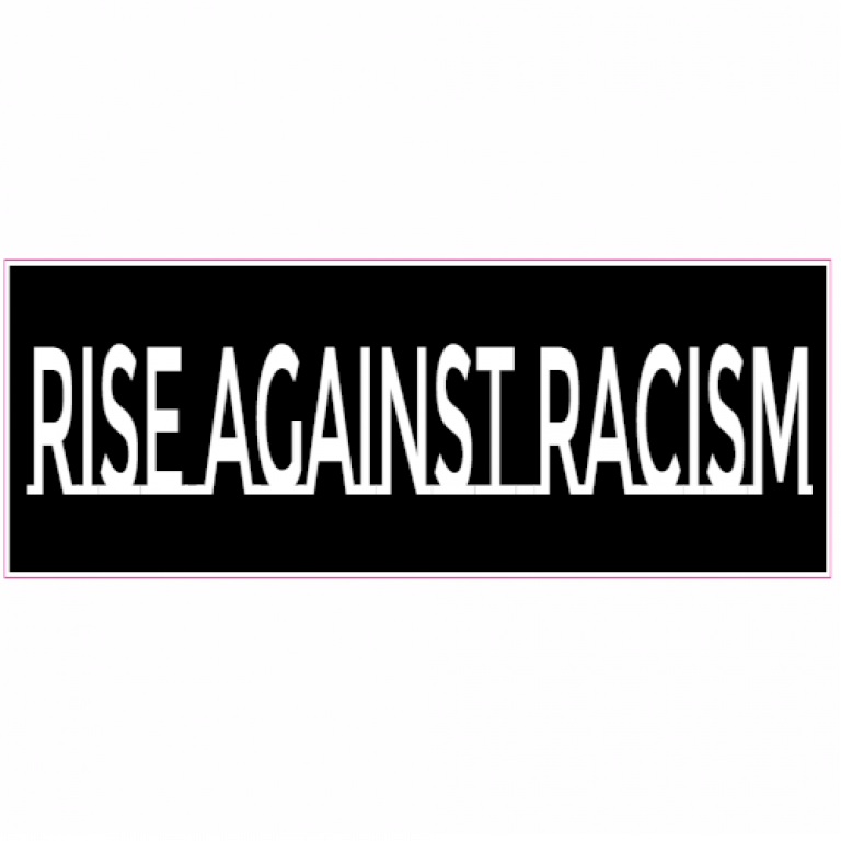 Rise Against Racism Sticker - U.S. Custom Stickers