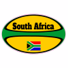 South Africa Rugby Ball Sticker - U.S. Custom Stickers