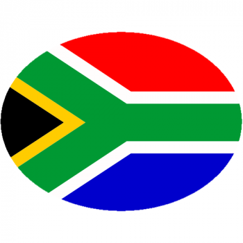 Custom South African Flag Oval Decal - Sticker Printing